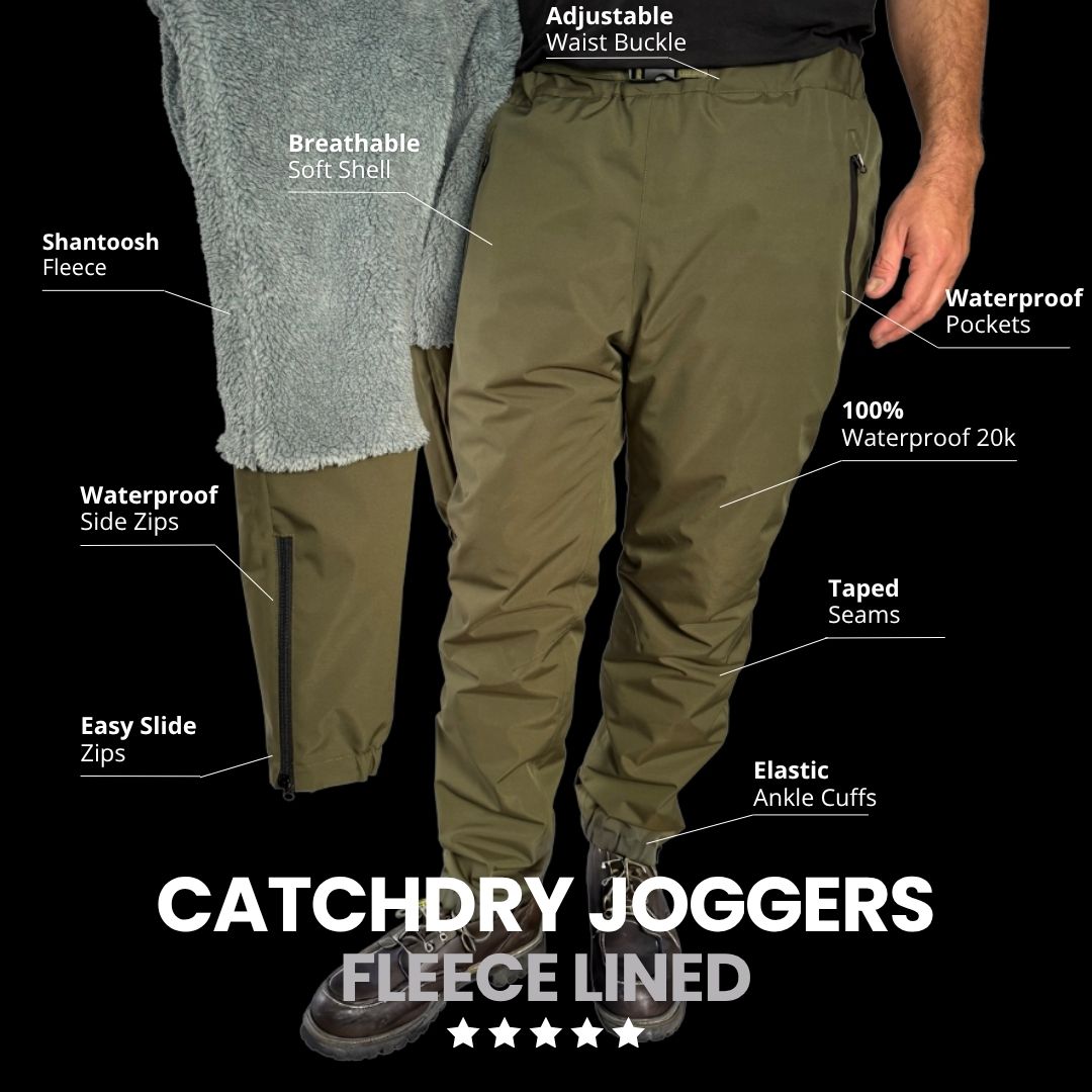 Catchdry Fleece Lined Waterproof Joggers